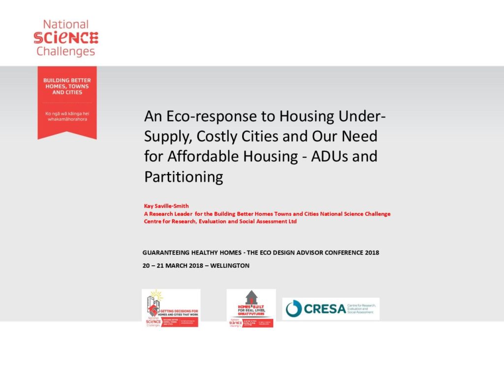 Kay Saville-Smith - Eco Design Advisor